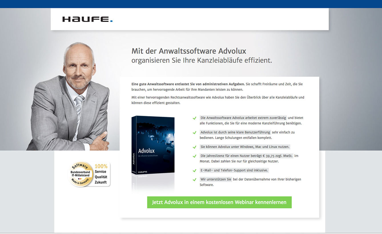 gravik | Blog - Landingpage für Haufe-Lexware